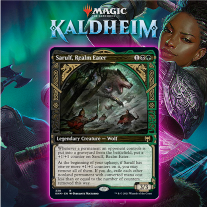 Golgari Gets Legendary Wolf In Sarulf, Realm Eater In Kaldheim - Star ...