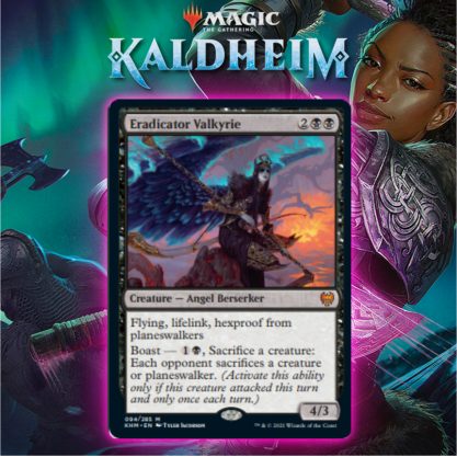Black Gets Mythic Angel In Eradicator Valkyrie In Kaldheim - Star City ...