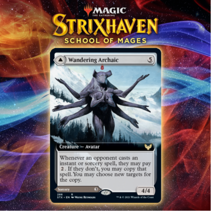 Colorless Modal DFC Avatar Arrives In Strixhaven In Wandering Archaic ...