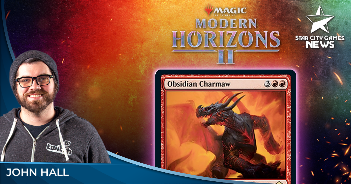 Red Gets Land Destroying Dragon In Obsidian Charmaw In Modern Horizons ...