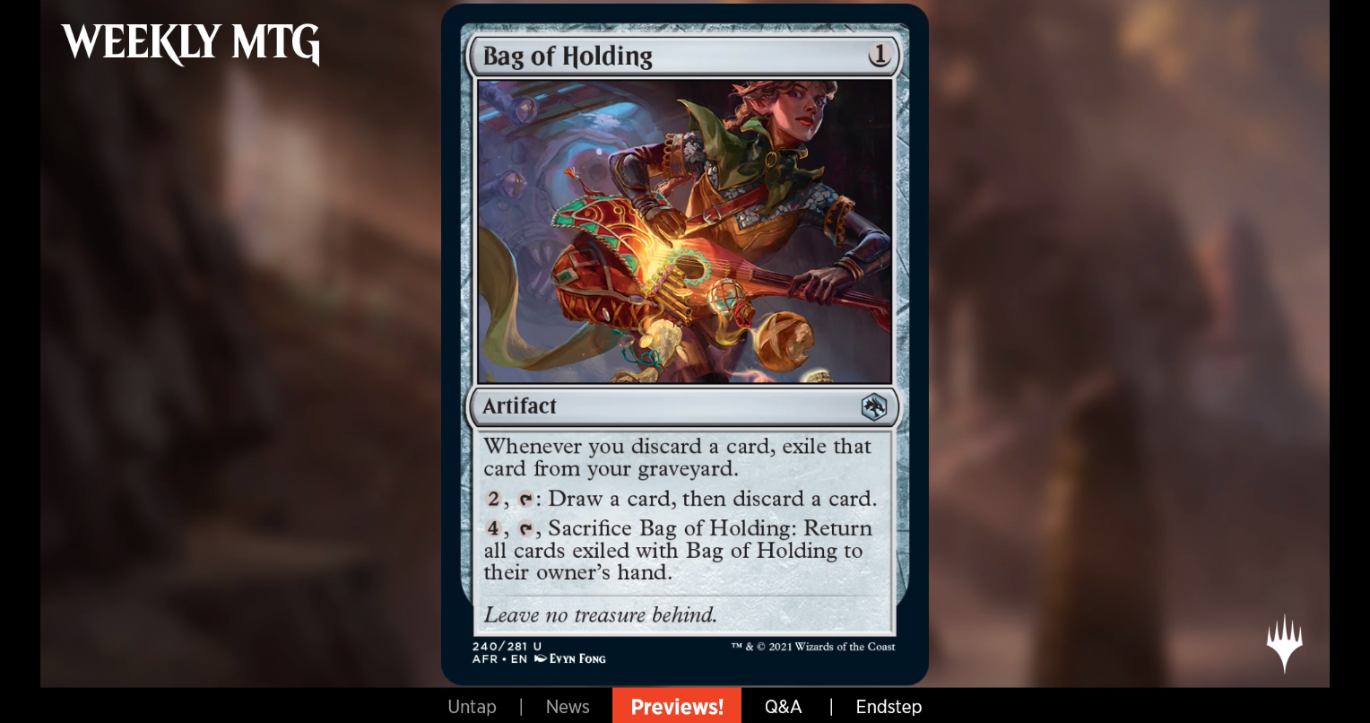 Weekly MTG Previews Six Cards From Adventures In The Forgotten Realms ...