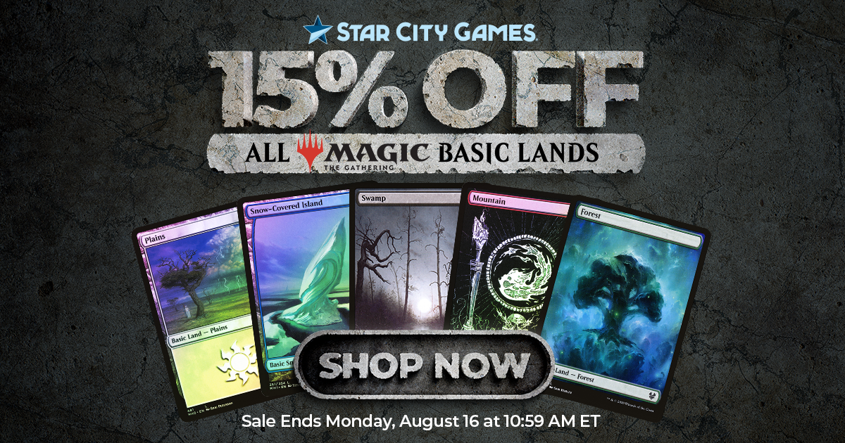 Save 15% On All MTG Basic Lands Through Monday! - Star City Games