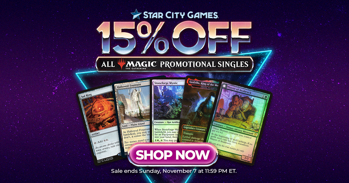 Save 15% On All MTG Promotional Cards!