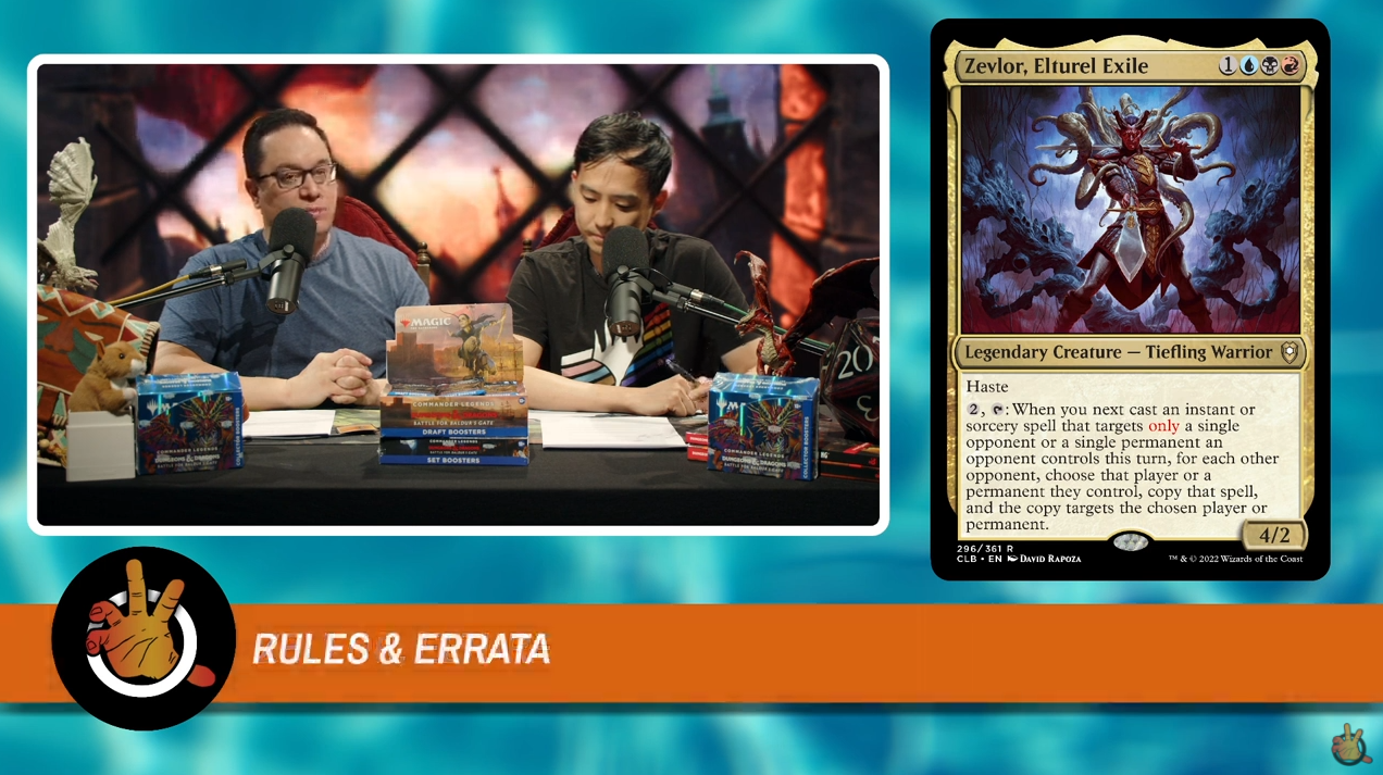 The Command Zone Live Previews Zevlor From Commander Legends: Battle ...