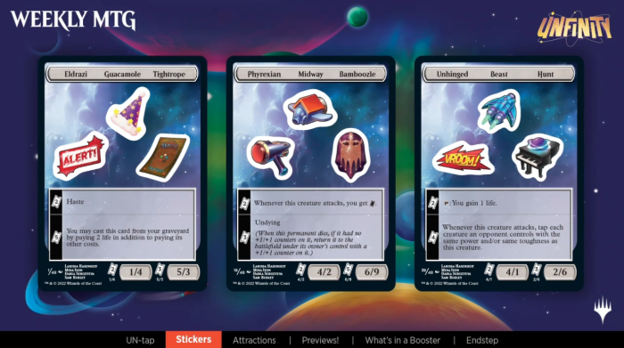 Weekly MTG Unveils Attractions, Stickers, Booster Fun, And More From ...