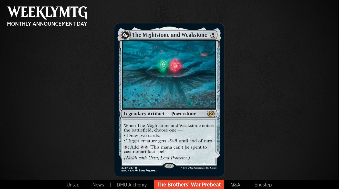 Weekly MTG Gives First Look At The Brothers' War - Star City Games