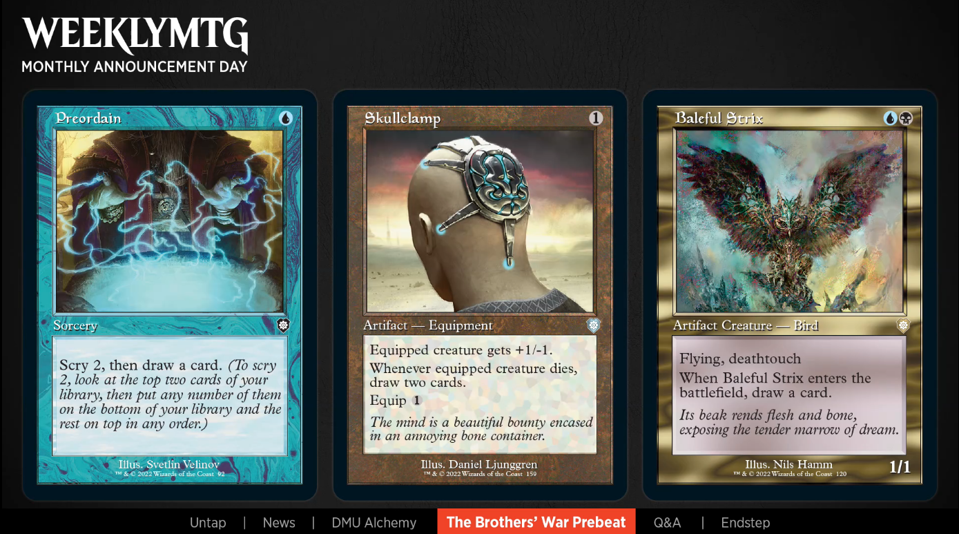 Weekly MTG Gives First Look At The Brothers' War - Star City Games
