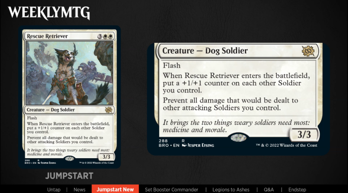 The Brothers' War Jumpstart And Set Booster Commander Cards Previewed ...