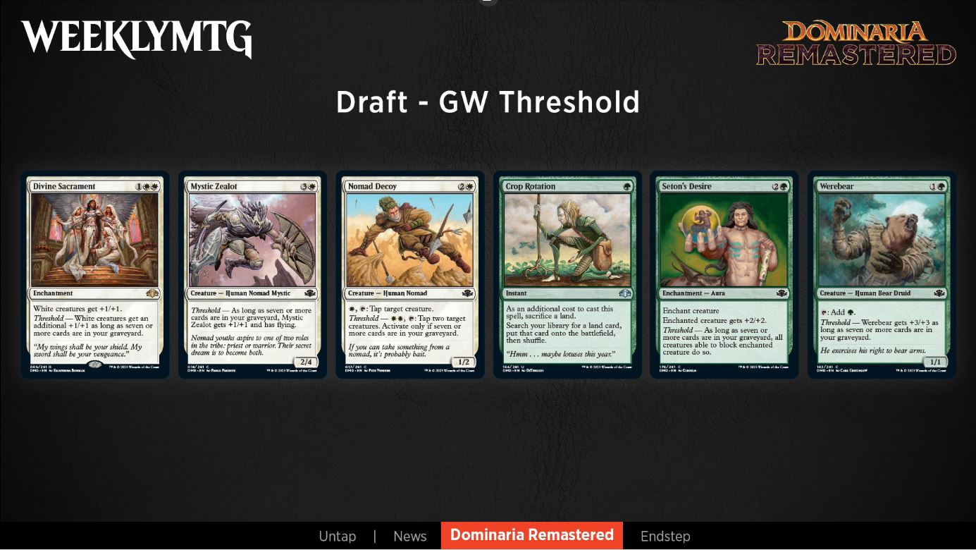 Weekly MTG Previews All Mythic Rares From Dominaria Remastered - Star ...