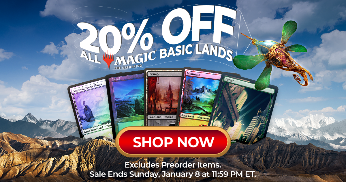 Save 20% On All MTG Basic Lands Through Sunday! - Star City Games