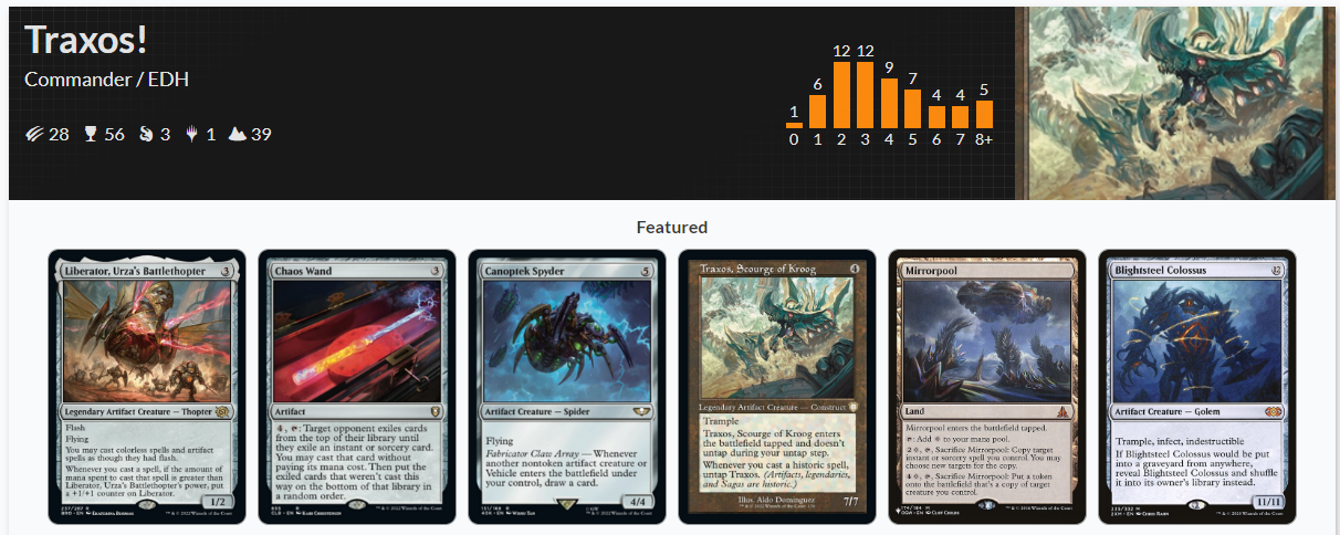 Commander Deck Of The Week: Colorless Commander With Traxos, Scourge Of Kroog - Star City Games