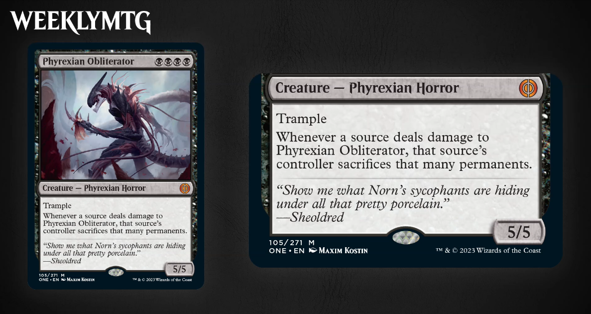 Weekly MTG Shows Off New Elesh Norn, Koth, And More From Phyrexia: All ...