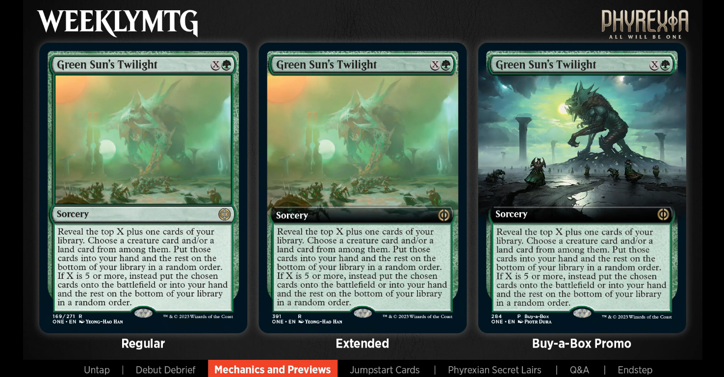 Phyrexia: All Will Be One Debut Day Previews Set's Mechanics And 40 ...