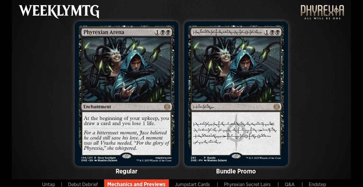 Phyrexia: All Will Be One Debut Day Previews Set's Mechanics And 40 ...