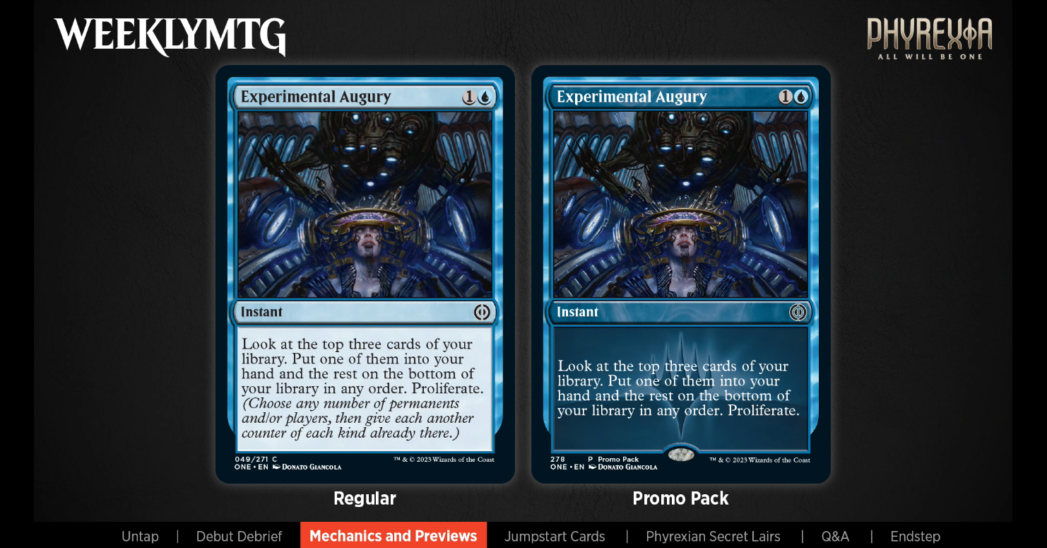 Phyrexia: All Will Be One Debut Day Previews Set's Mechanics And 40 ...