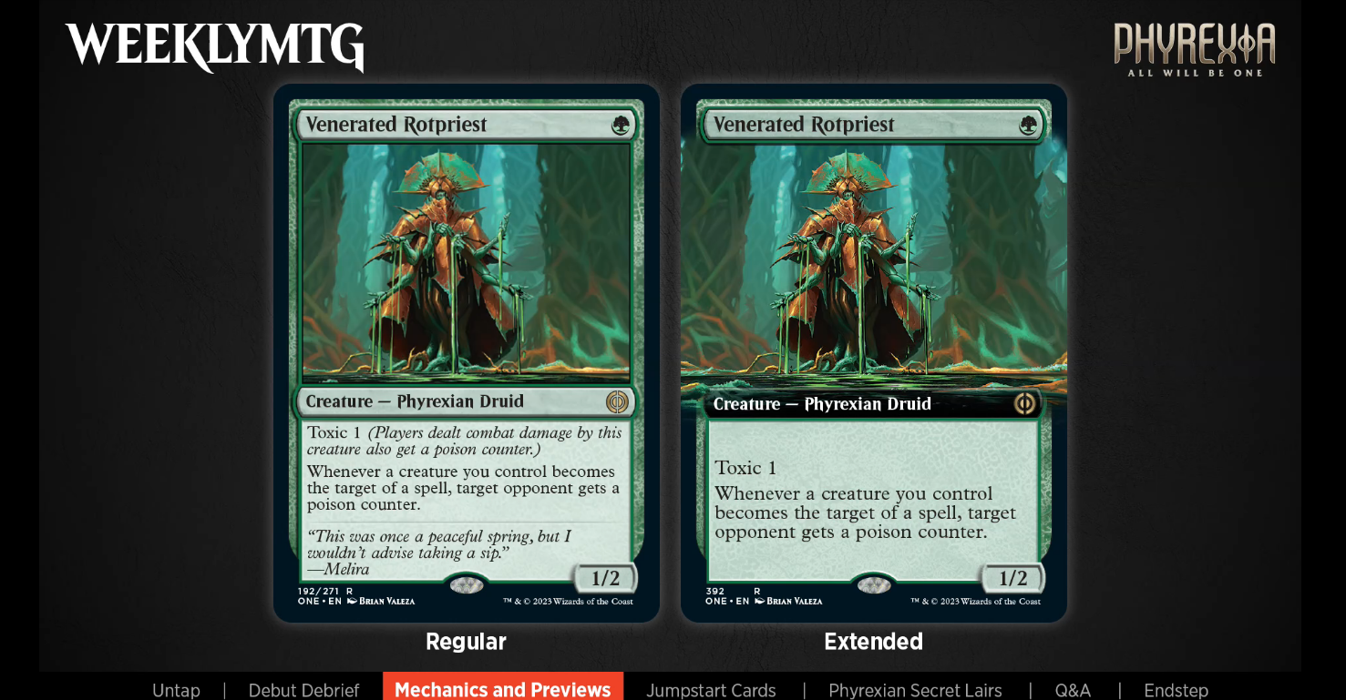 Phyrexia: All Will Be One Debut Day Previews Set's Mechanics And 40 ...