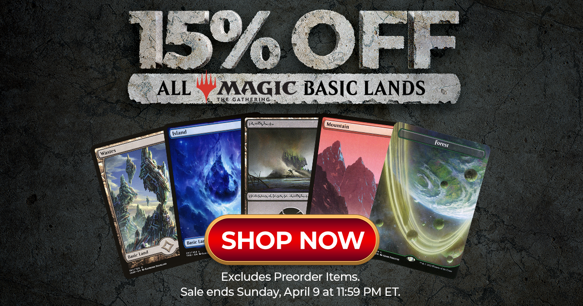 Save 15% On ALL MTG Basic Lands Through Sunday! - Star City Games