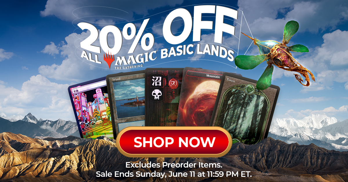 Save 20% On ALL MTG Basic Lands Through Sunday! - Star City Games