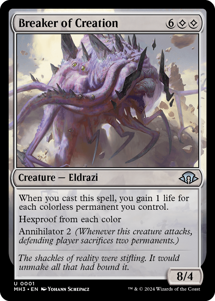 Two New Eldrazi From MTG Modern Horizons 3 Previewed - Star City Games