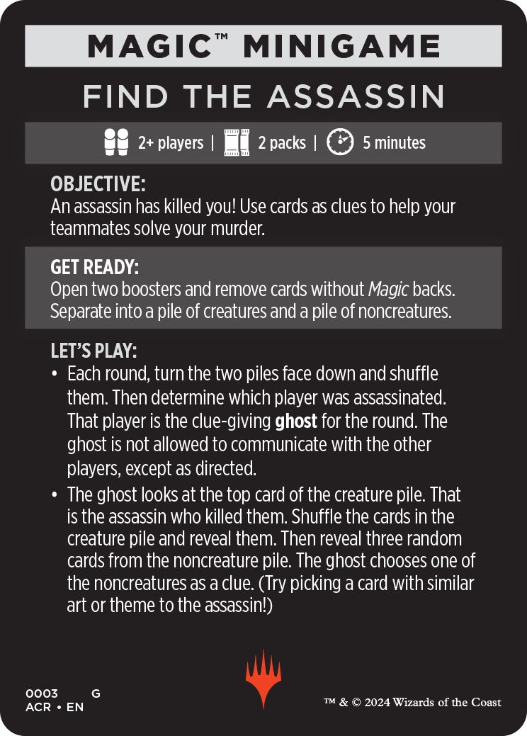 All Tokens From MTG - Assassin's Creed Revealed - Star City Games