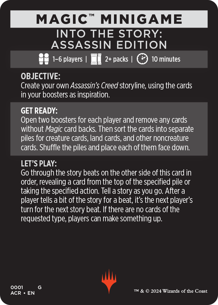 All Tokens From MTG - Assassin's Creed Revealed - Star City Games