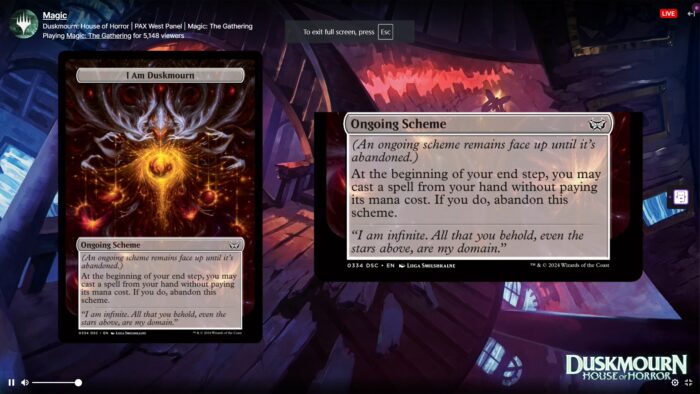 MTG's Duskmourn: House Of Horror Debuts At PAX West - Star City Games