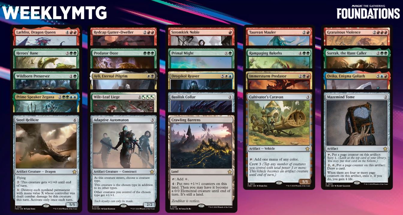 Foundations Special Guests, Starter Collection Previewed On Weekly MTG ...