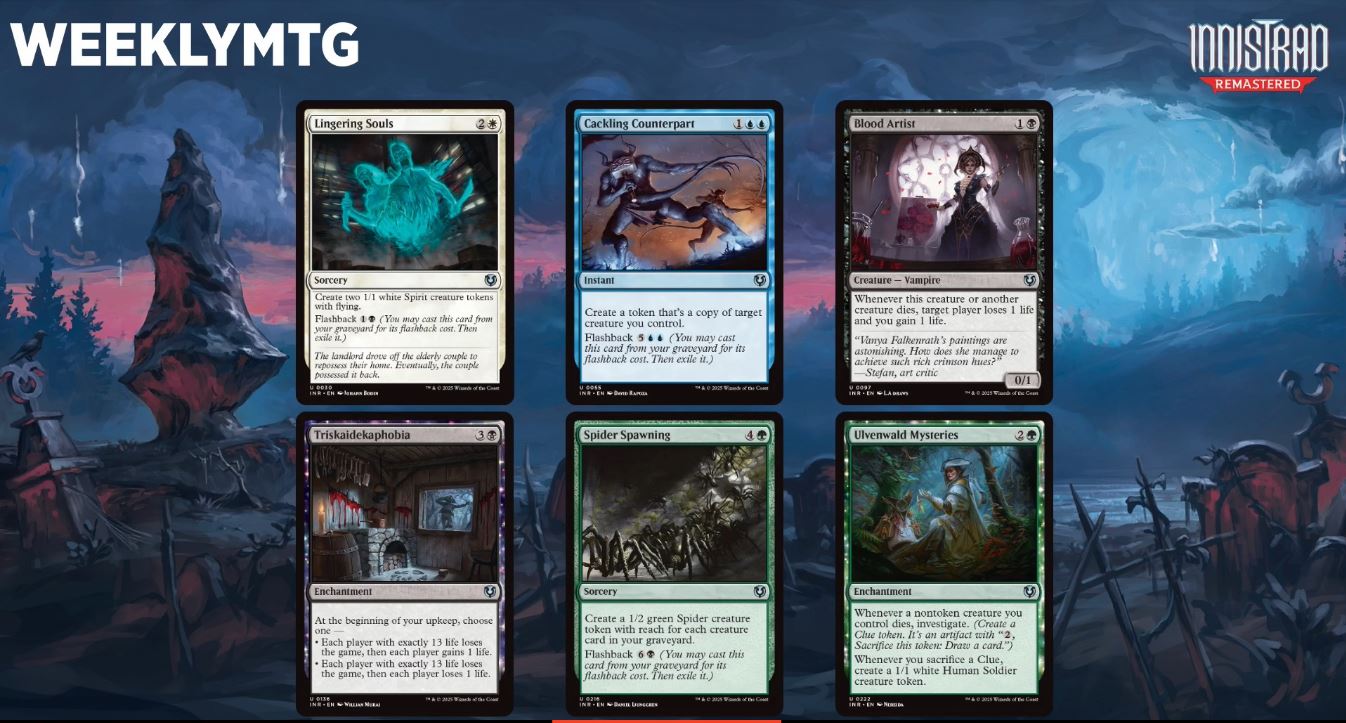 Weekly MTG Reveals First Round Of Innistrad Remastered Previews - Star City Games
