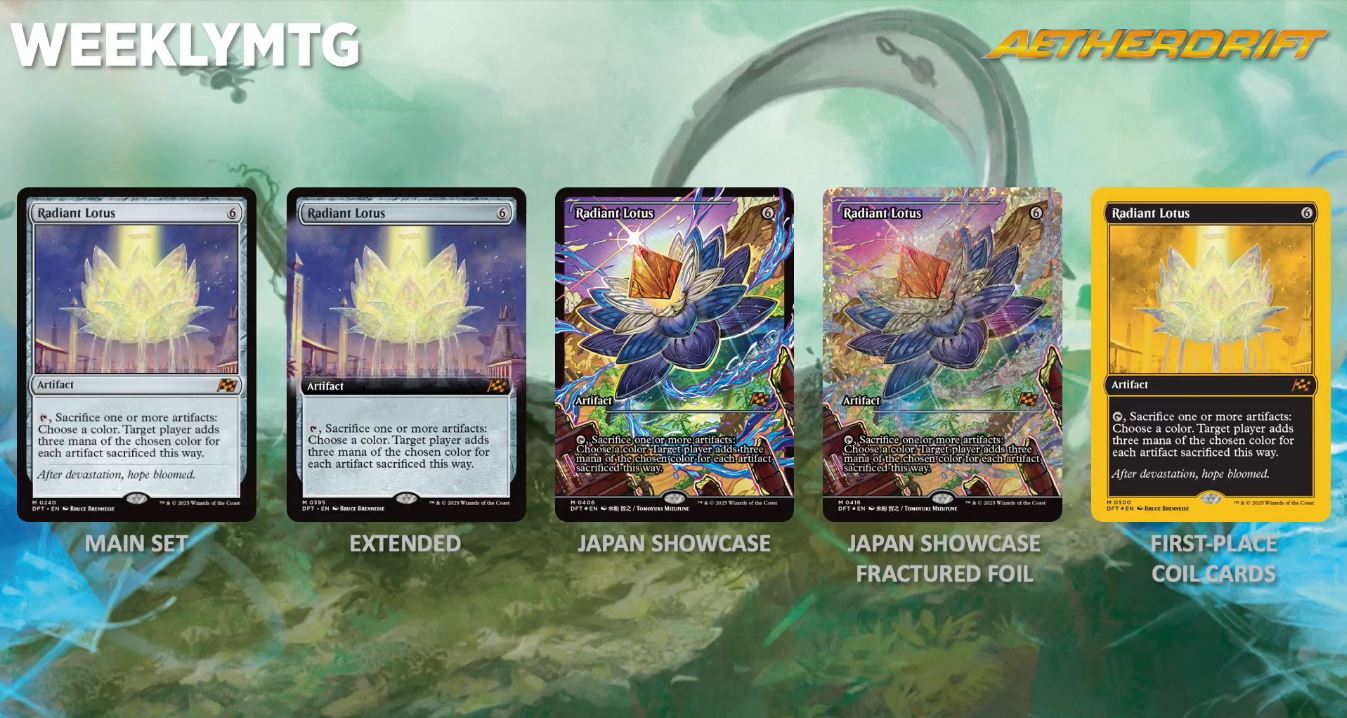 Weekly MTG Reveals New Lotus, Splashy Rares, And All Aetherdrift Special Guests - Star City Games