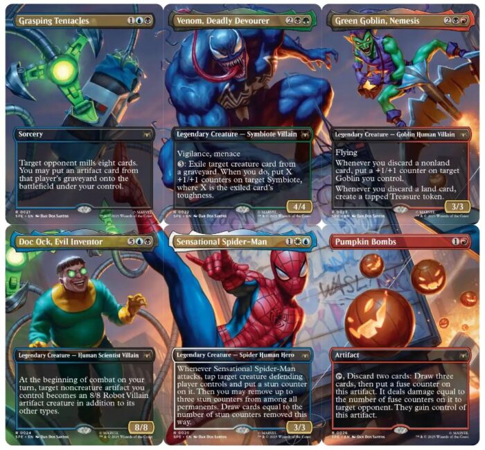 First Previews From MTG Marvel's Spider-Man Show Off Cards From Scene ...