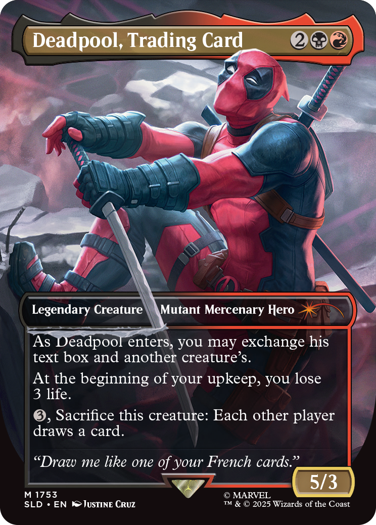 MTG Secret Lair Announces Crossover With Marvel's Deadpool - Star City Games