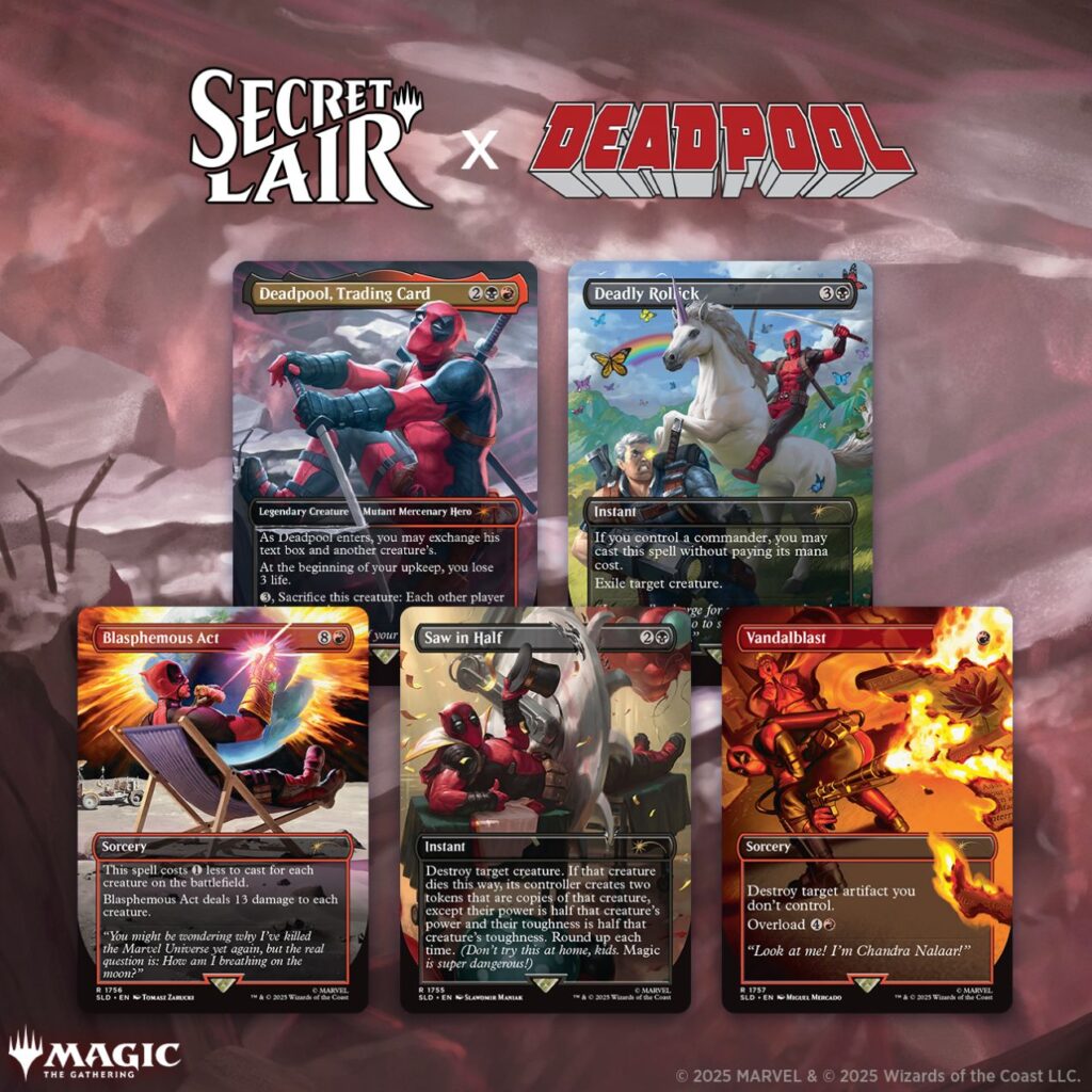 MTG Secret Lair Announces Crossover With Marvel's Deadpool - Star City ...