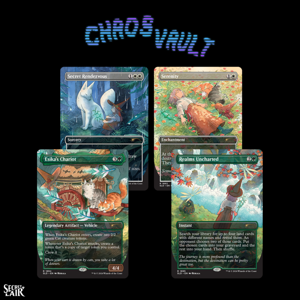 MTG Secret Lair Reveals Adventures Of The Little Witch Chaos Vault Drop ...