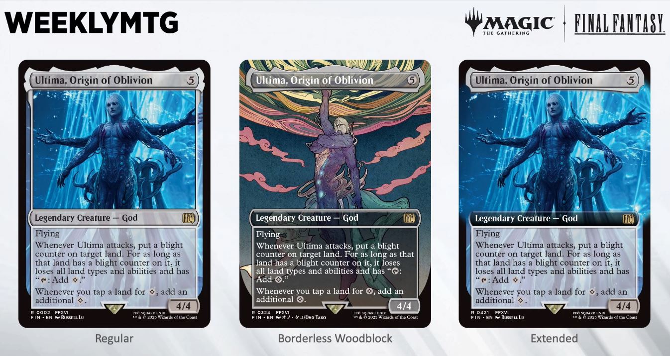 Weekly MTG Reveals Ultima, Final Fantasy Promos, New Cards From Starter ...