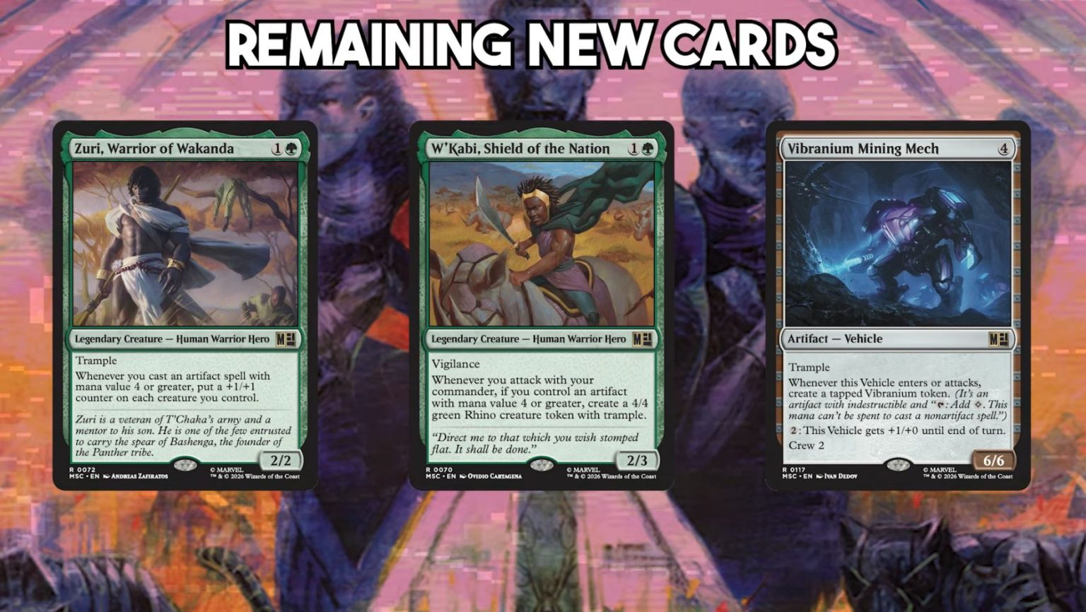 Full MTG | Marvel Super Heroes Wakanda Forever Commander Deck Unveiled ...